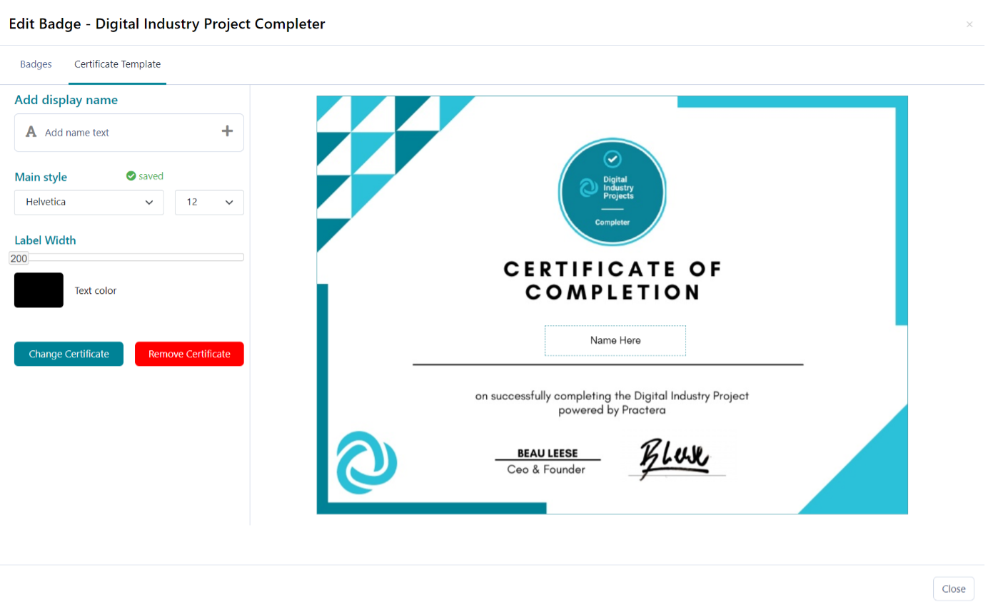 Adding Certificates to Your Experience - Practera