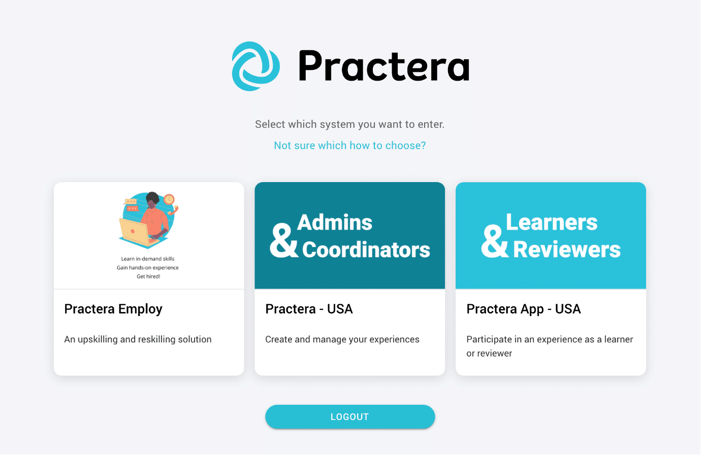 Logging In - Practera