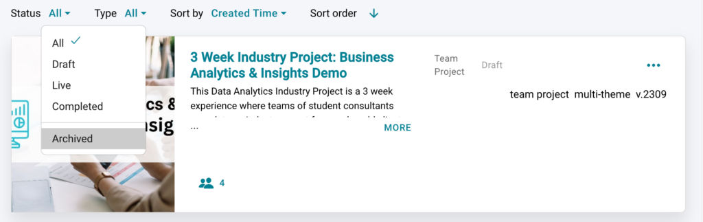 Experience Status - Practera